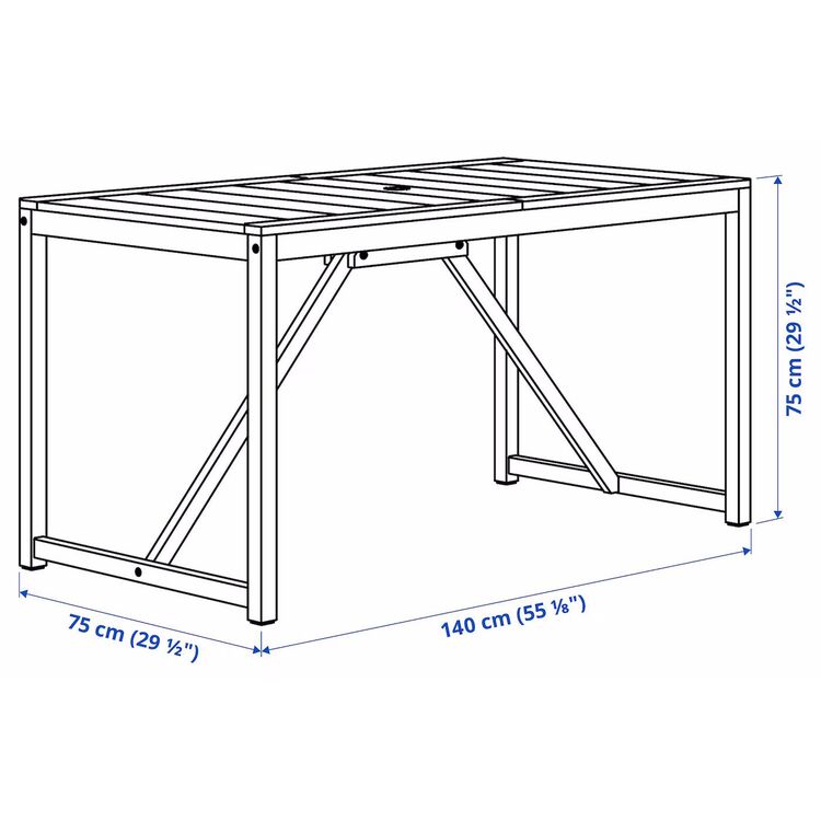 Set mobilier de gradina Ikea Nammaro/Froson/Duvholmen masa+2scaune ...