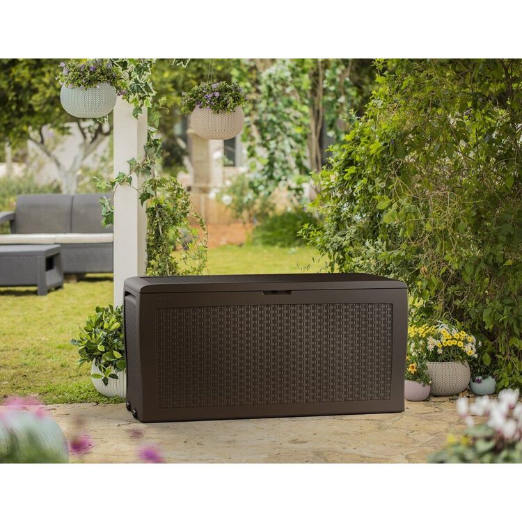 Lada depozitare pentru gradina Keter Samoa Rattan Box 270L (Brown ...
