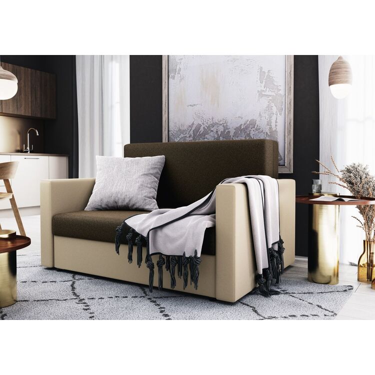 Canapea Space Meble Amerykanka Heven 120 Sawana 25/Sawana 01 (Brown/Ecru)
