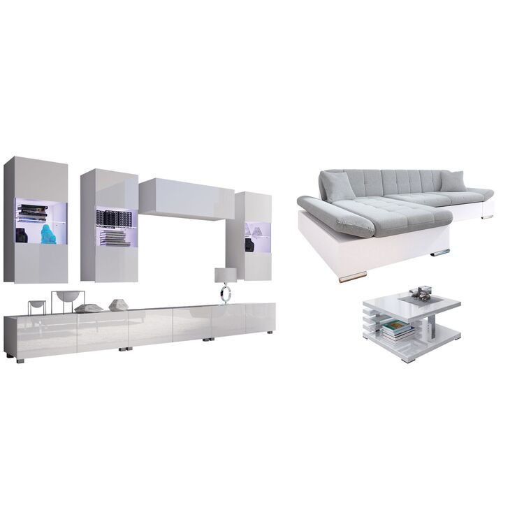 Set mobila Smad Misheli Lux (White/Gray) cumpără în Chișinău, Moldova ...