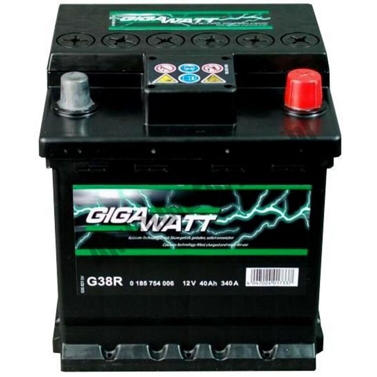 Аккумулятор Gigawatt G38R 40Ah 340A купить в Кишиневе, Молдове | SMADSHOP.MD