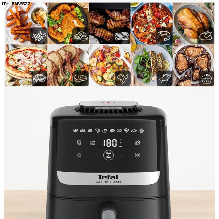 Aerogrill Tefal Easy Fry Silence EY5568E0 (Black) cumpără în Chișinău ...