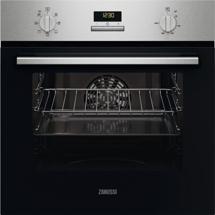 Встраиваемая электрическая духовка Zanussi ZOCEC2X2 (Black/Inox)