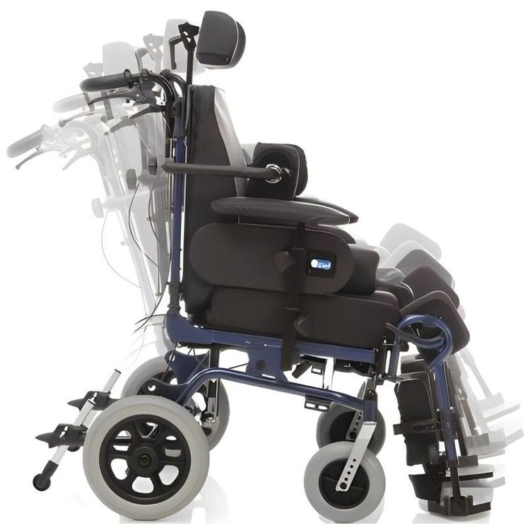 Scaun cu rotile Moretti Relief Go CP900-40 (Black/Blue) cumpără în ...