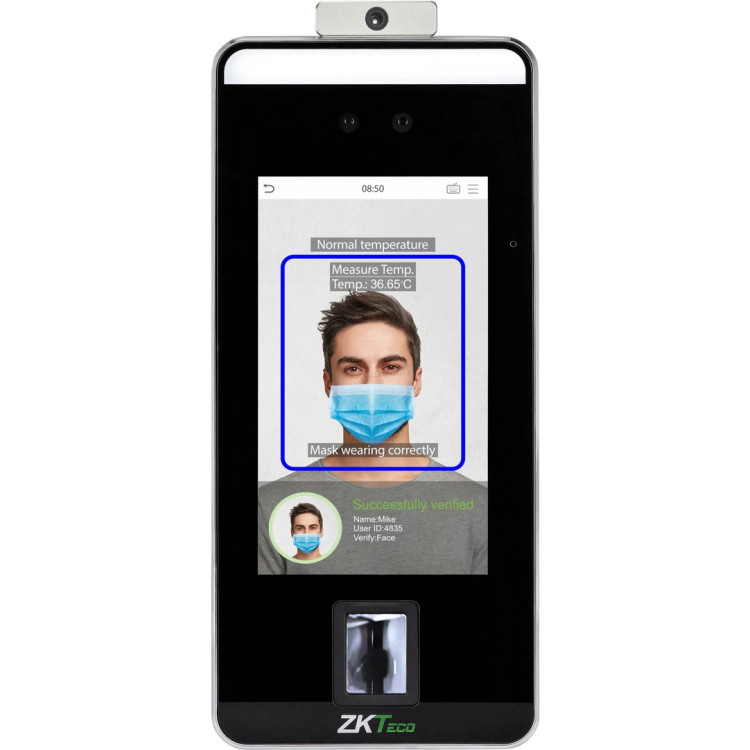Terminal biometric de control acces ZKTeco SpeedFace-V5L TD (Black ...