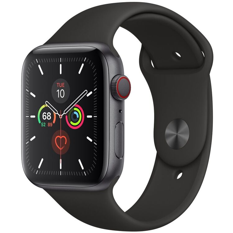 Смарт-часы Apple Watch Series 5 GPS + Cellular 44mm (Space Gray/Black ...