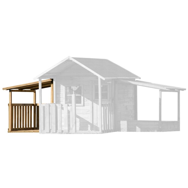 Garaj cu podea pentru casuta din lemn Blanka 4iQ Dom000092 (Wood ...