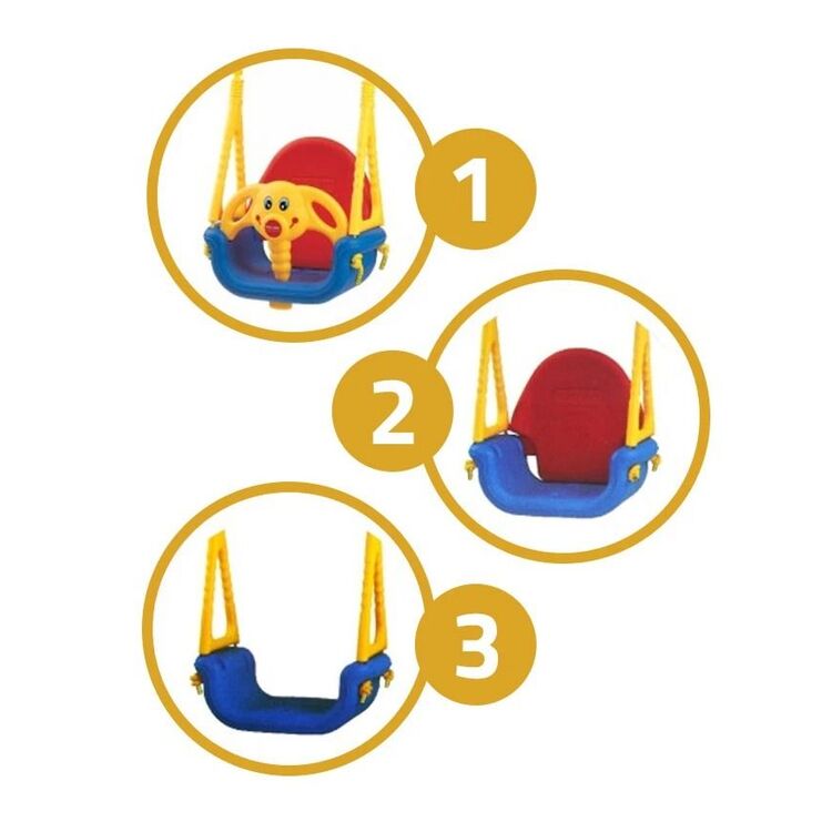 Leagan 3in1 Edu-Play Jumbo 101 (Yellow/Blue) cumpără în Chișinău ...