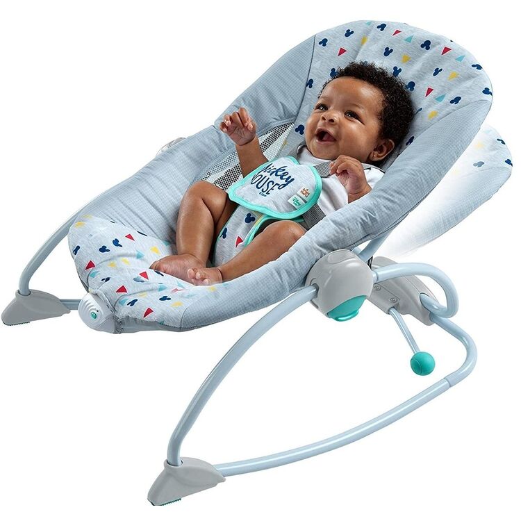 Sezlong pentru copii Baby Einstein Mickey Takealong (Gray)