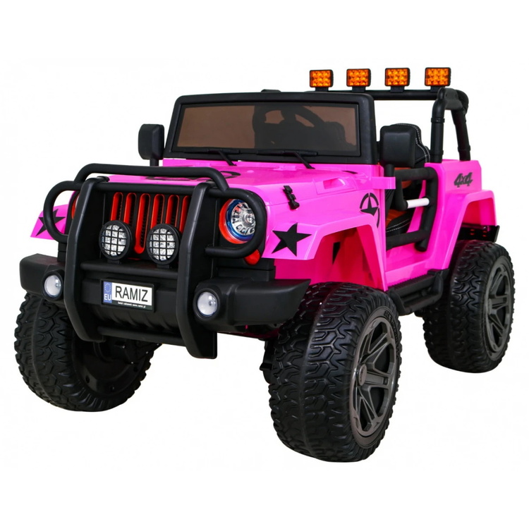 Masinuta electrica Ramiz Monster Jeep 4x4 (Pink) cumpără în Chișinău, Moldova | SMADSHOP.MD