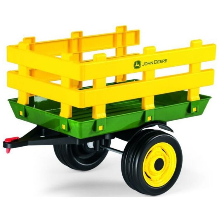 Remorca pentru tractor cu pedale John Deere Peg Perego (Yellow/Green)