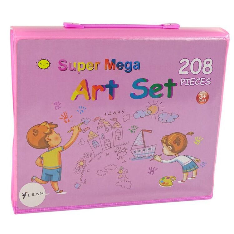 Set de colorat LeanToys Super Mega Art Set (Pink) cumpără în Chișinău ...