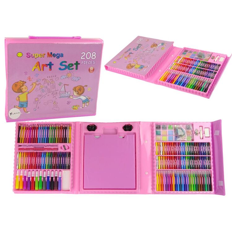 Set de colorat LeanToys Super Mega Art Set (Pink) cumpără în Chișinău ...