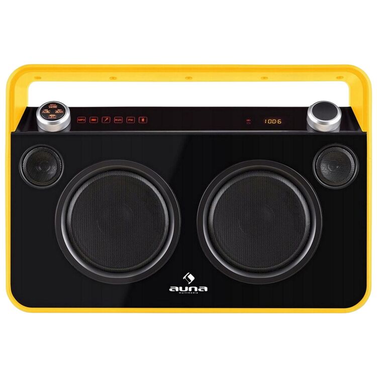 Портативный радиоприемник Auna Bebop Ghettoblaster (Yellow) купить в ...
