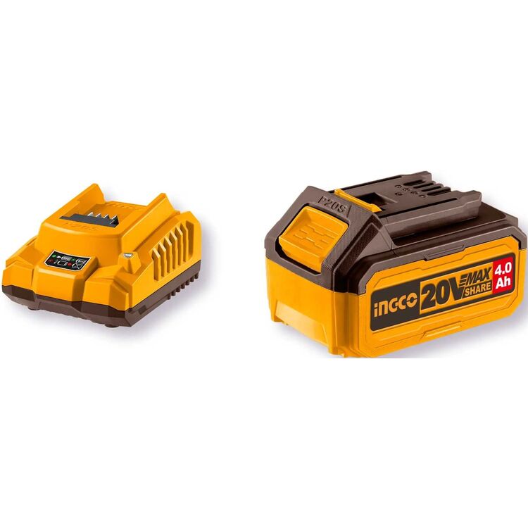 Набор зарядное устройство + аккумулятор Ingco FBCPK1214 20V 4Ah купить ...
