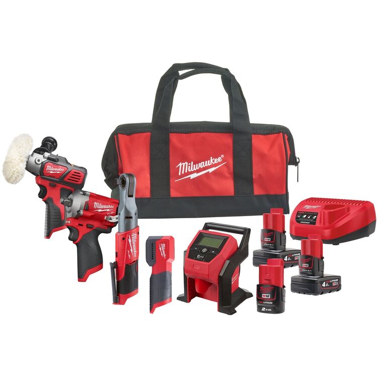 Набор аккумуляторных инструментов Milwaukee M12 FPP5A-423B купить в ...