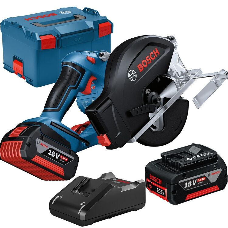 Аккумуляторная циркулярная пила Bosch Professional GKM 18V-50 2x5 Ah ...
