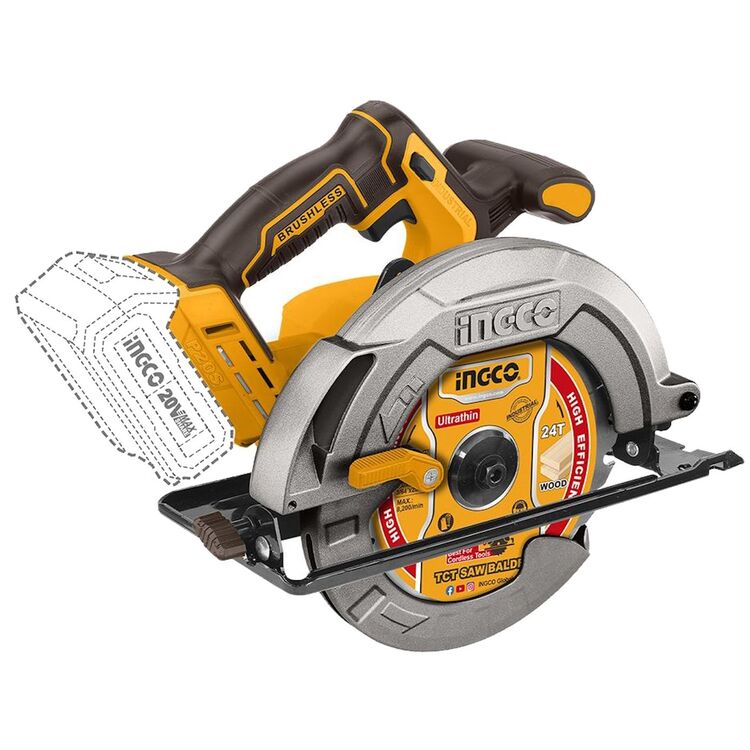 Аккумуляторная циркулярная пила Ingco Industrial CSLI18511 20V 4Ah ...