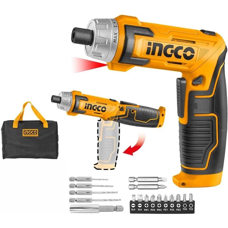 Аккумуляторная отвертка Ingco CSDLI0802 купить в Кишиневе, Молдове ...