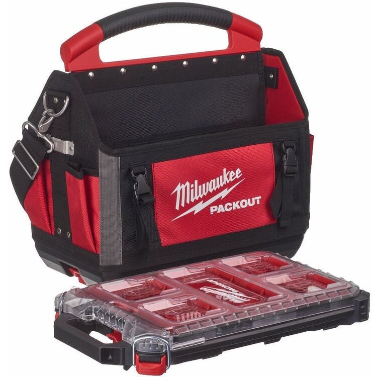 Set organizator + geanta pentru scule Milwaukee 4932478810