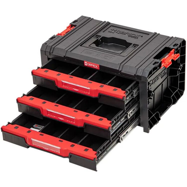 Ящик для инструментов Qbrick System Pro Drawer 3 Basic (Black/Red ...
