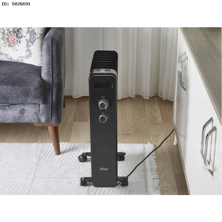 Масляный радиатор Zilan ZLN8443 (Black) купить в Кишиневе, Молдове ...