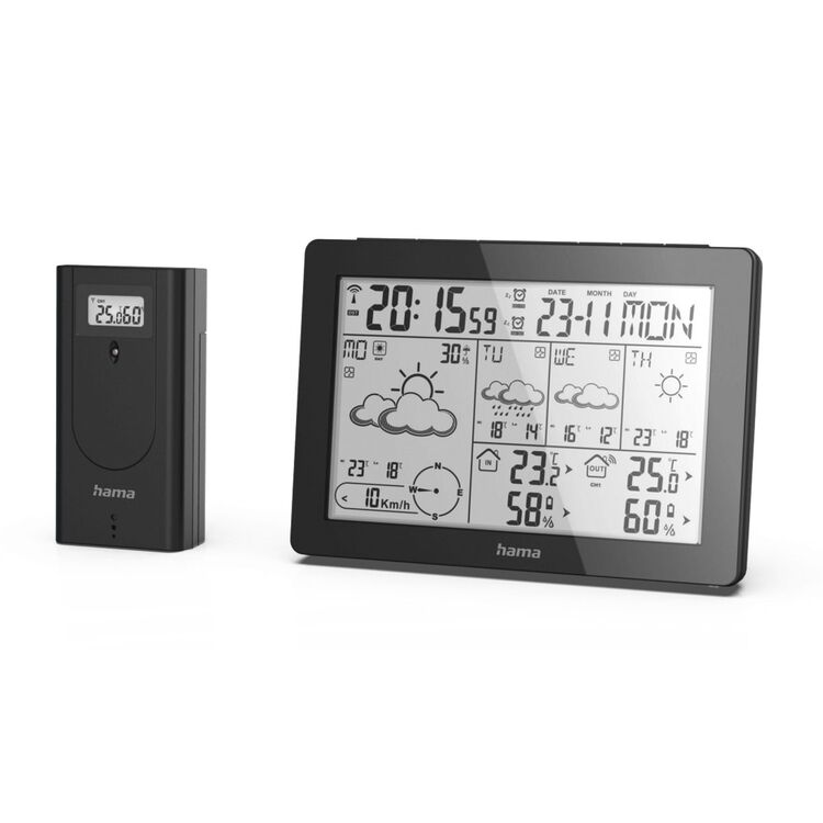 Метеостанция Hama Meteotime 186369 (Black) купить в Кишиневе, Молдове ...