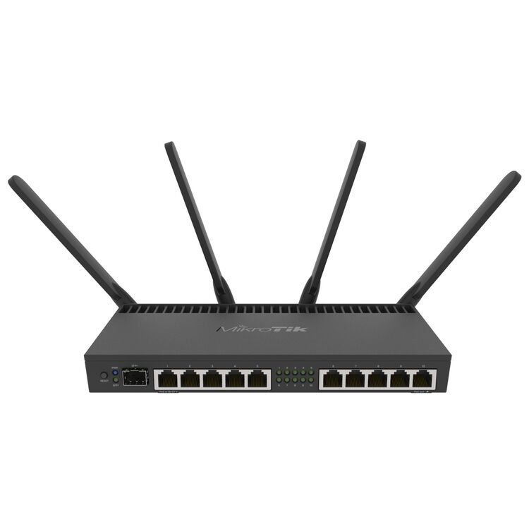 Router Wi-Fi MikroTik RB4011iGS+5HacQ2HnD-IN (Black) cumpără în ...
