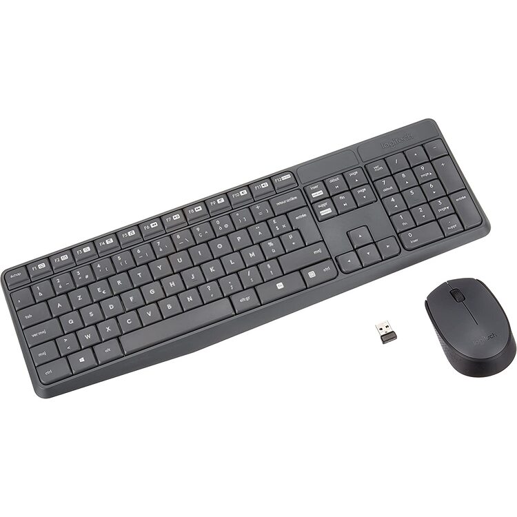 Набор клавиатура + мышь Logitech Wireless Combo MK235 (Black) купить в ...