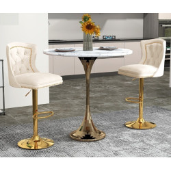 Set scaune de bar Costway JV11441WH-2 (Beige) cumpără în Chișinău ...