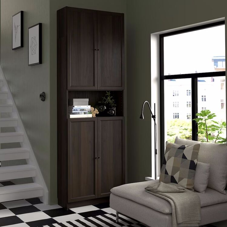 Biblioteca Ikea Billy/Oxberg cu usi/unitate suplimentara 80x30x237 ...