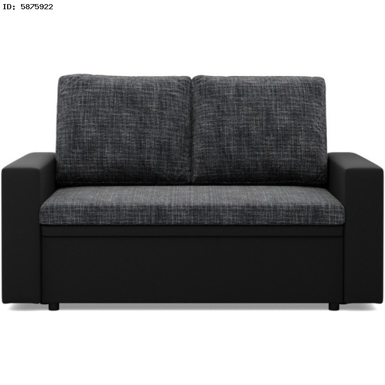 Диван Magnifico Meble Luna 148x90x87 Lawa 17/Real 11 (Dark Grey/Black ...