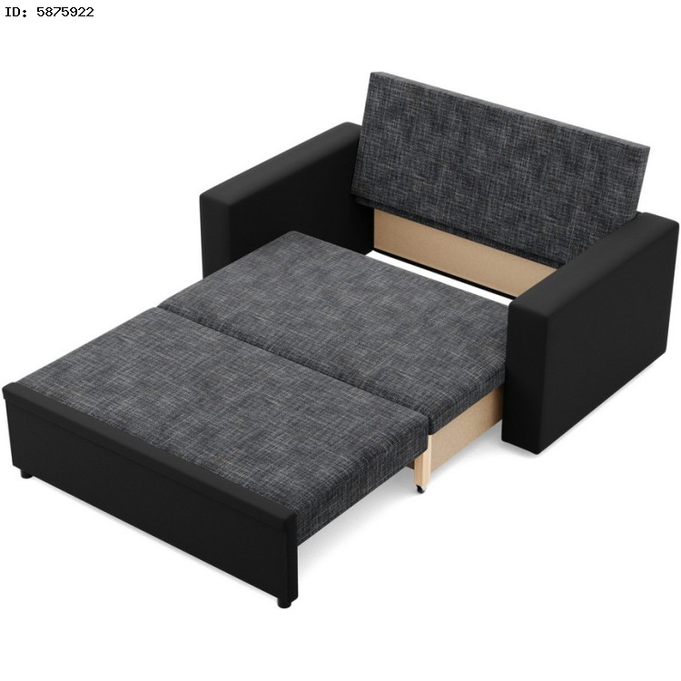 Диван Magnifico Meble Luna 148x90x87 Lawa 17/Real 11 (Dark Grey/Black ...