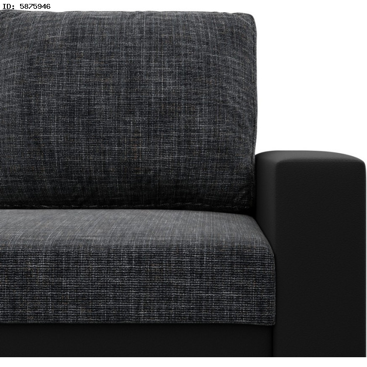 Диван Magnifico Meble Luna Lawa 17/Real 11 (Dark Grey/Black) купить в ...