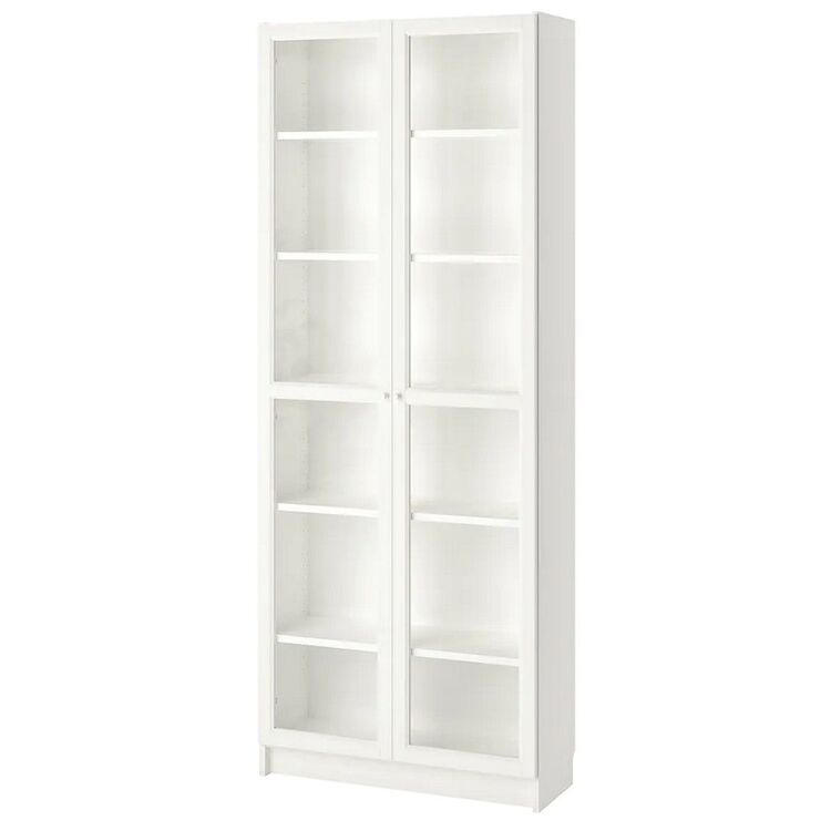 Книжный шкаф Ikea Billy/Oxberg 80x30x202 (Белый) купить в Кишиневе ...