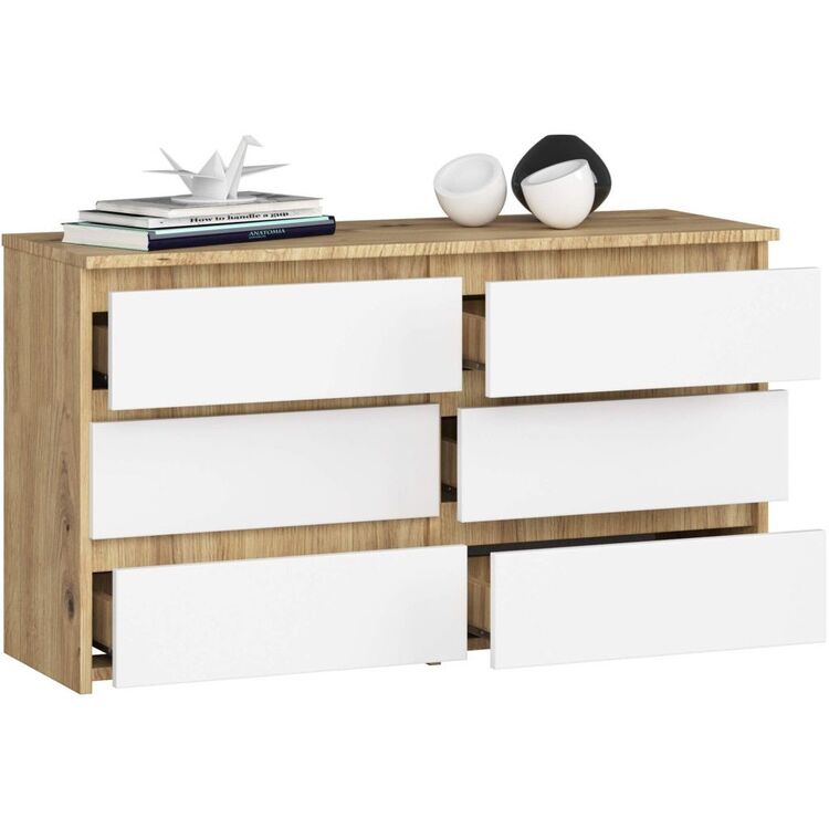 Комод Akord CL 100 6S (Artisan Oak/White) купить в Кишиневе, Молдове ...
