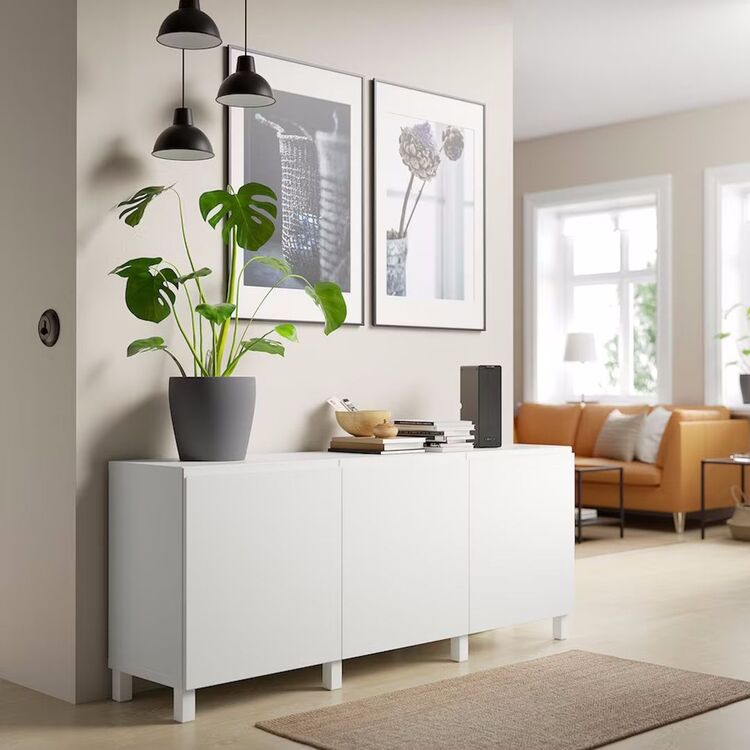 Тумба Ikea Besta/Vasterviken/Stubbarp с дверцами 180x42x74 (Белый ...
