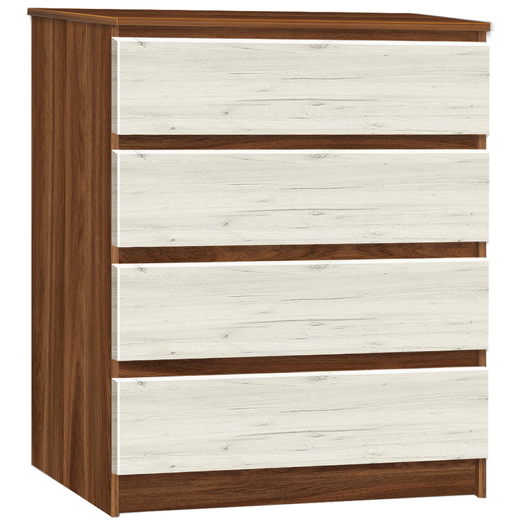 Comoda Modern Komfi 75cm (Brandy Castello Oak/Craft Oak White) cumpără ...