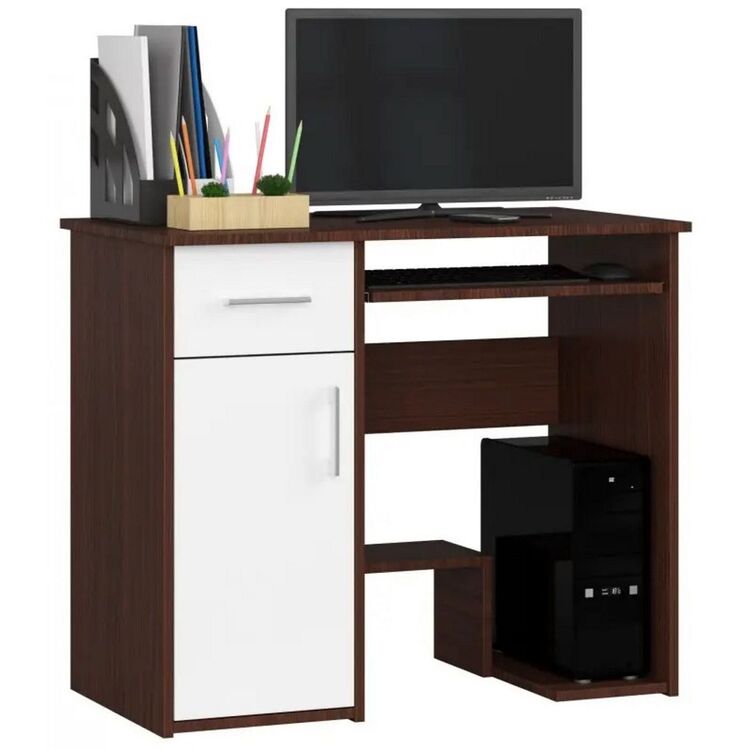 Стол компьютерный Akord Jay (Wenge/White) купить в Кишиневе, Молдове ...