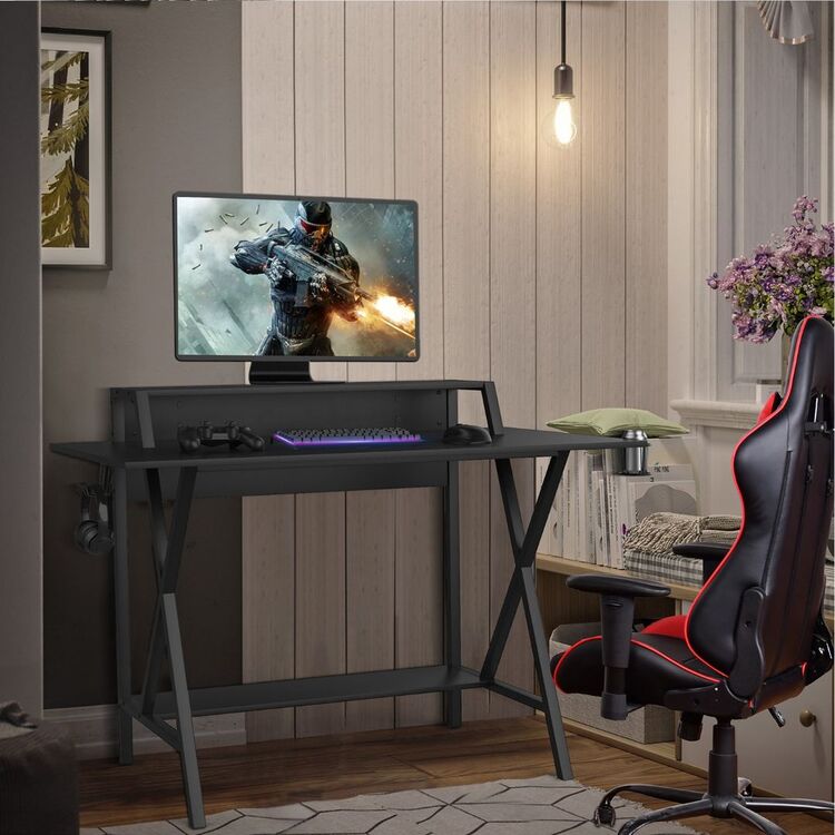 Masa de calculator gaming Costway HW67593 (Black) cumpără în Chișinău ...