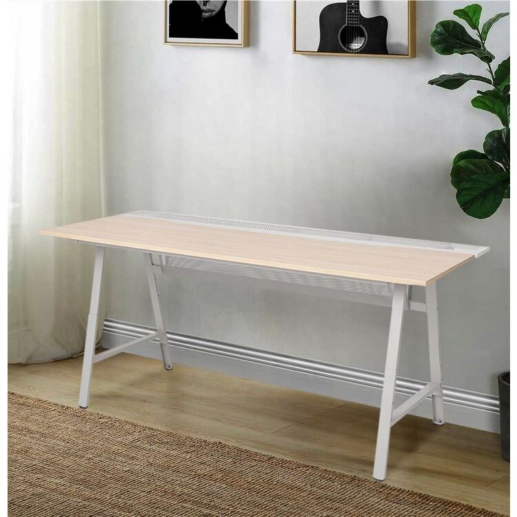 Игровой компьютерный стол Ikea Utespelare 160x80 (Под Ясень/Серый ...