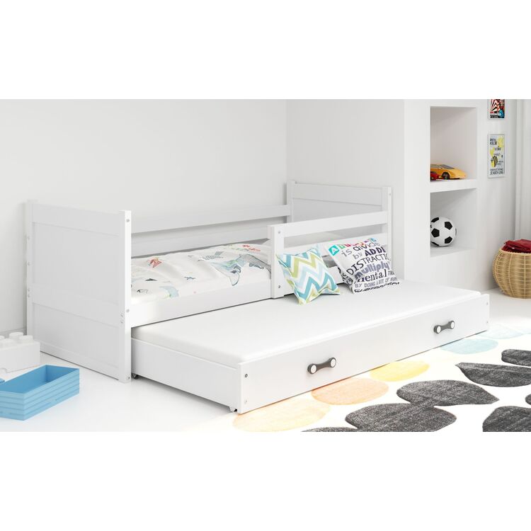Pat BMS Group Rico cu pat retractabil 90x200 (White)