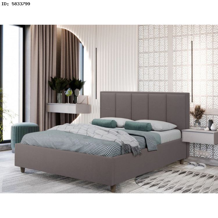 Pat Charmbed Confort Stenli Modern 140x200 Velluto 16 (Grey/Walnut ...