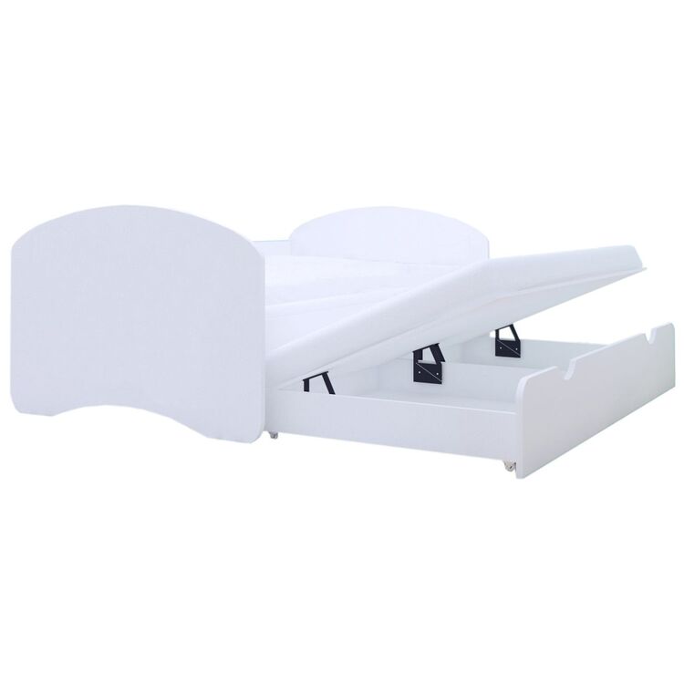 Pat Happy Babies Happy cu pat retractabil 80x160 (White) cumpără în ...