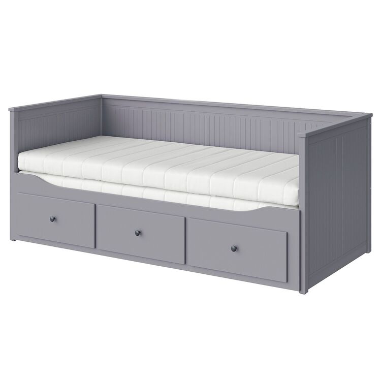 Кровать раскладная Ikea Hemnes Afjall 80x200 (Серый/Жесткий) купить в ...