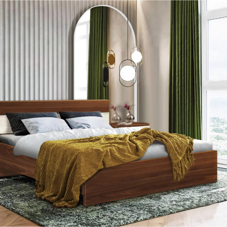 Pat Modern Komfi 160x200 (Brandy Castello Oak/Craft Oak White) cumpără ...