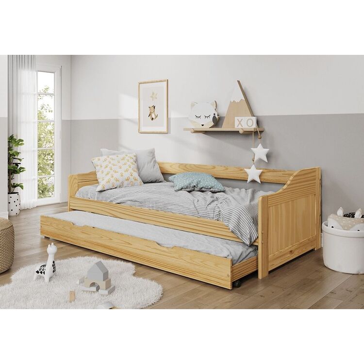 Pat Tempo Kondela Laura New cu pat retractabil 90x200 (Natural) cumpără ...