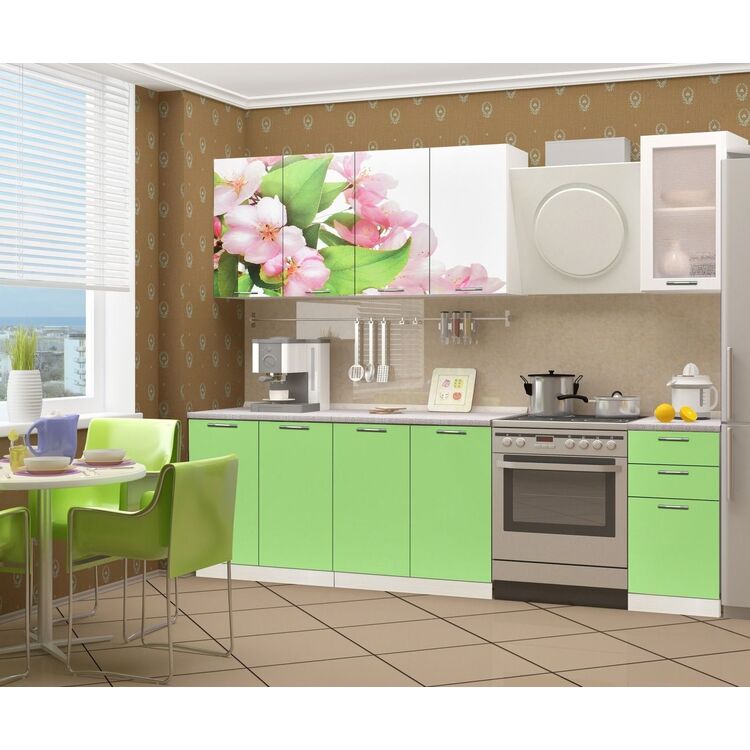 Bucatarie Marcel Prod Famp Mar 2.0m (White/Green) cumpără în Chișinău ...