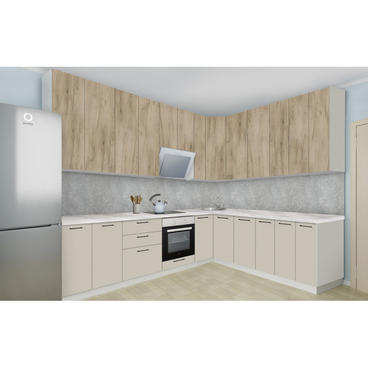 Bucatarie modulara de colt Modern Bono H110 2.8x2.2m cumpără în ...