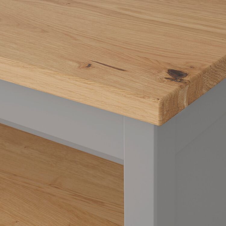 Insula bucatarie Ikea Tornviken 126x77 (Gri/Stejar) cumpără în Chișinău ...